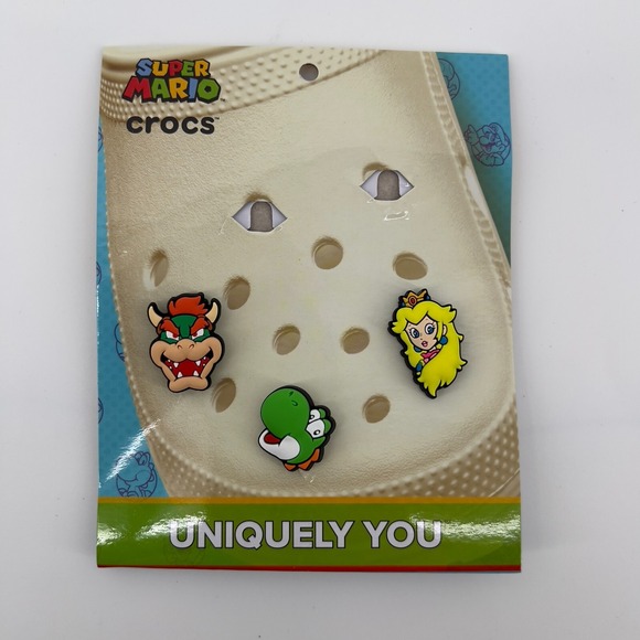 CROCS | Shoes | Super Mario Jibbitz Crocs Shoe Charms 3pack Princess ...